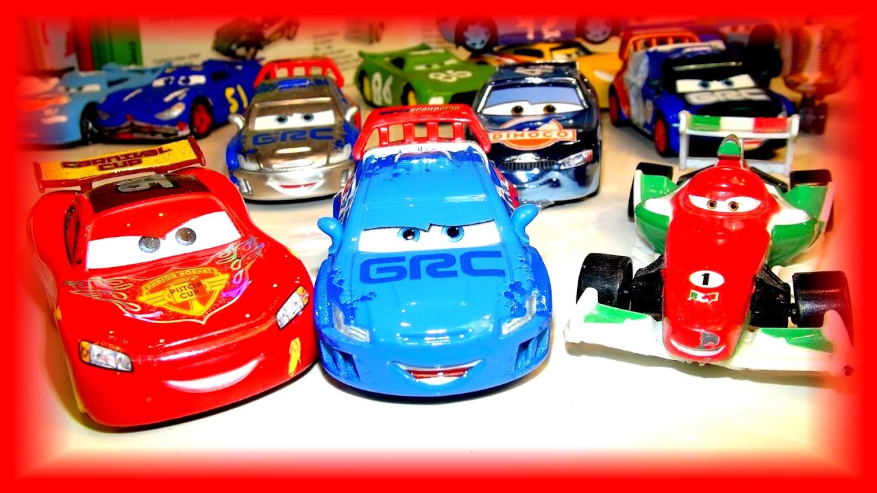 Pixar Cars Customs Unboxing New Raoul CaRoule and the World Grand Prix ...