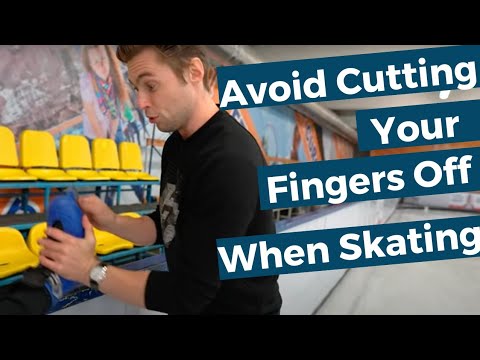 How to avoid getting your fingers cut off when Ice Skating! - YouTube