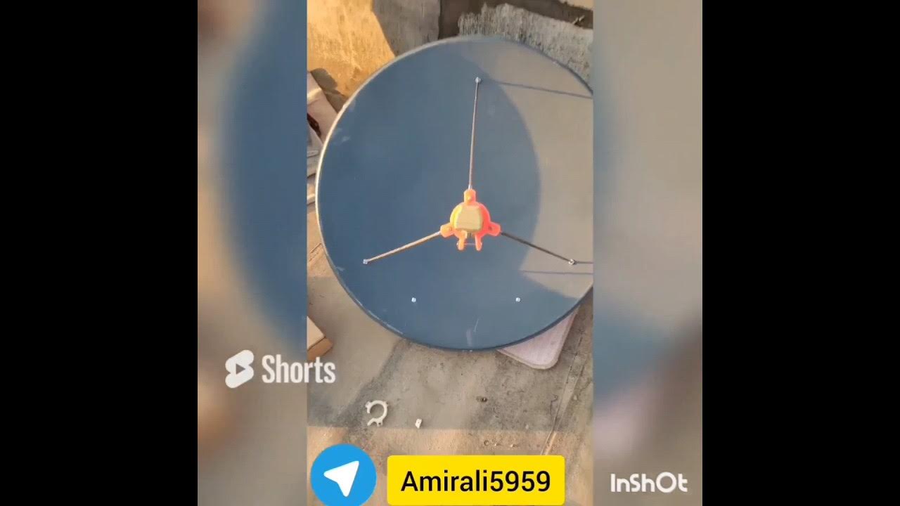 نصب ماهواره یاهست و یوتلست و مدل بستن دیش وطنی نصب ماهواره اموزش
