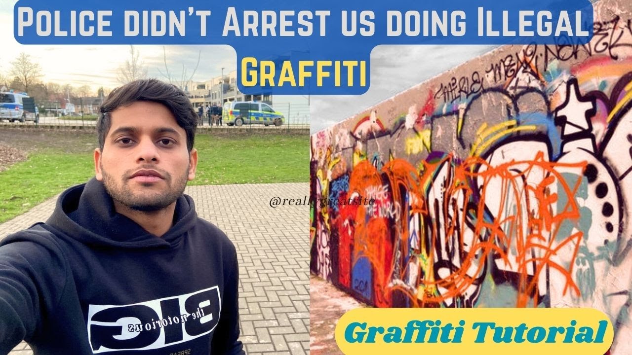Police catch Graffiti Daytime👮Tips and Tricks for Graffiti Hand Style ...