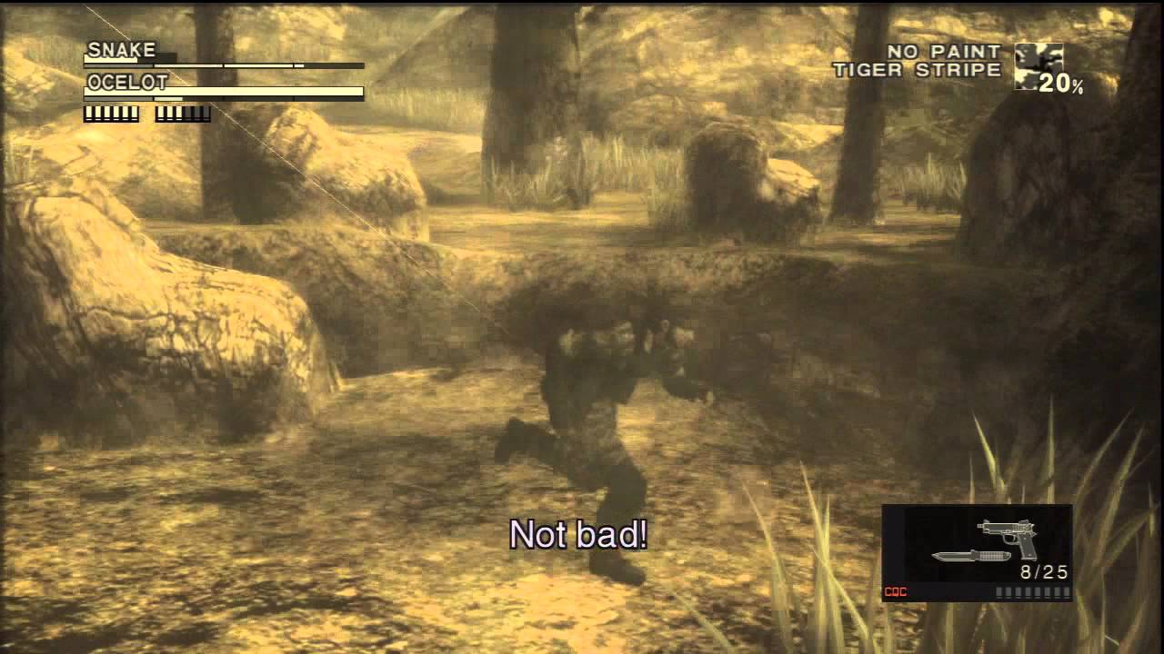 Metal Gear Solid 3 HD Edition - NON LETHAL Ocelot Boss Fight - YouTube