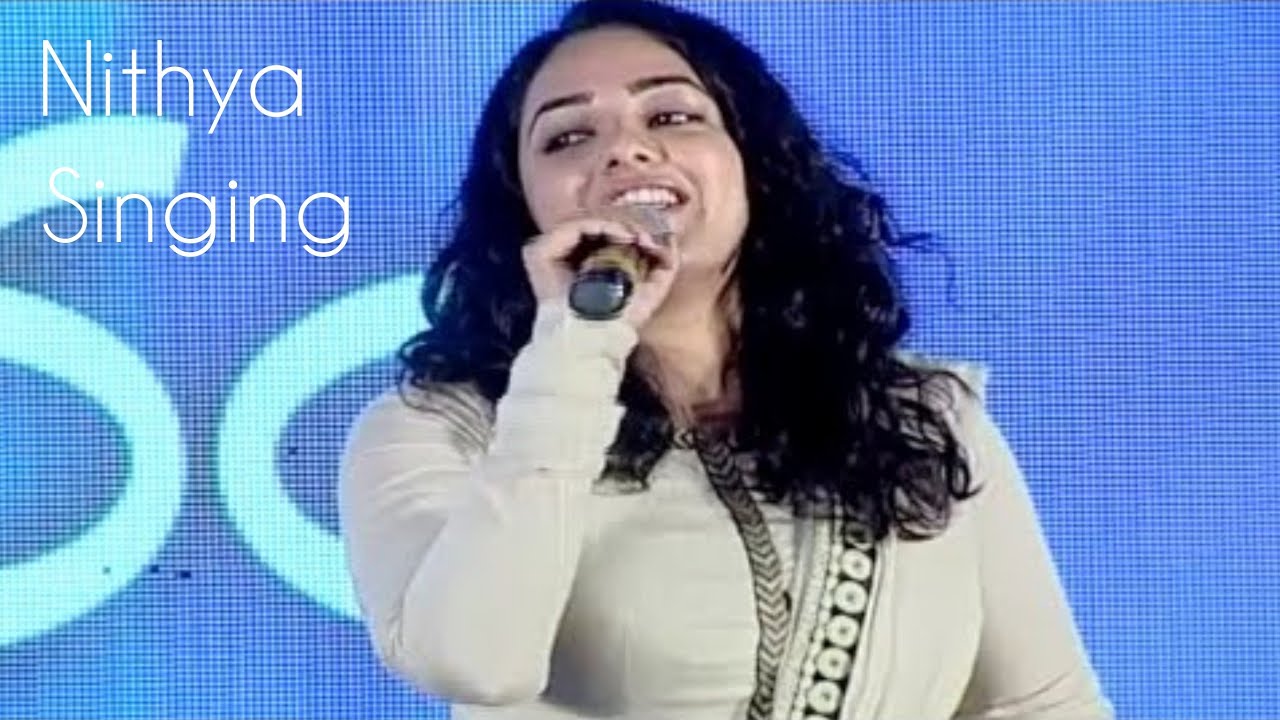 Nithya Menen singing a songs - YouTube