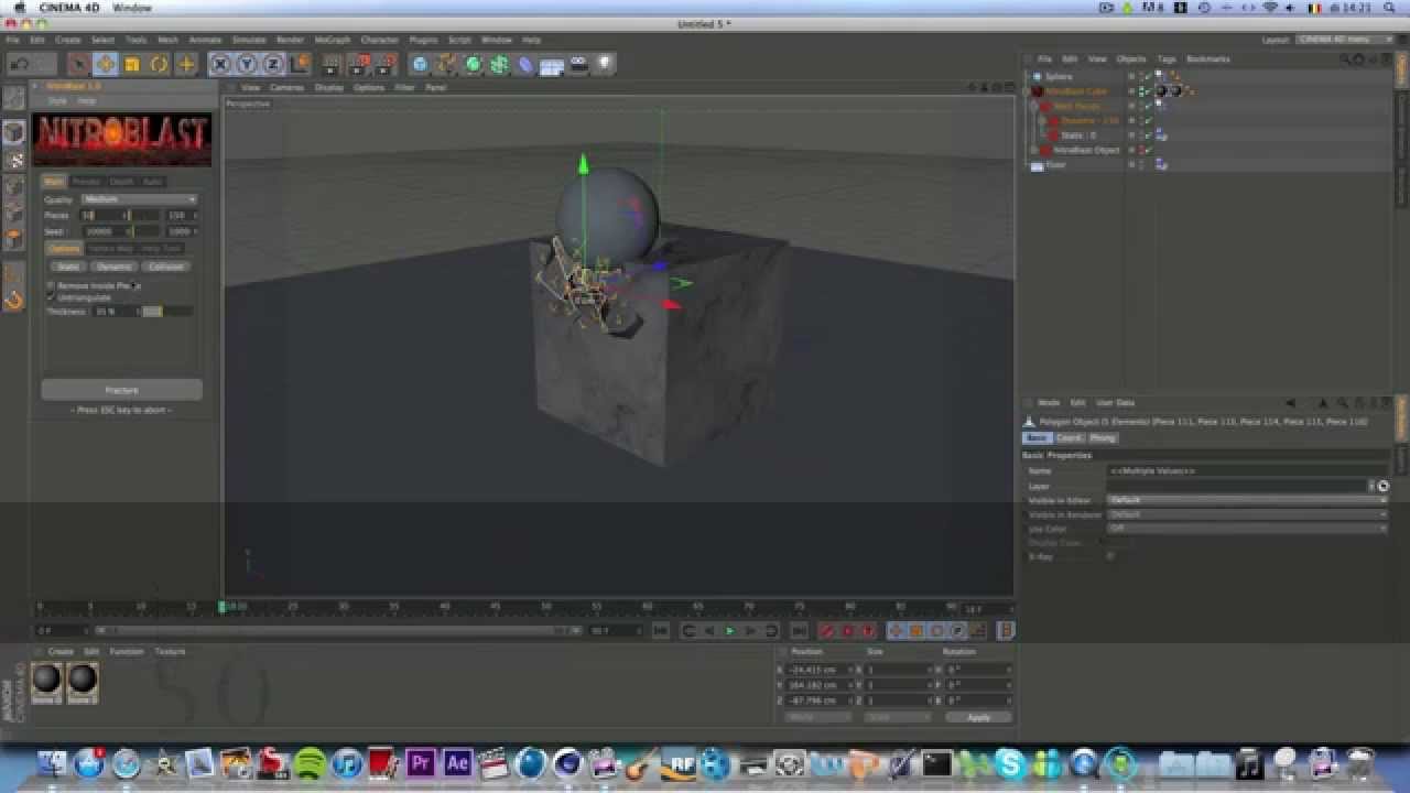 Cinema 4d Nitroblast Tutorial - YouTube
