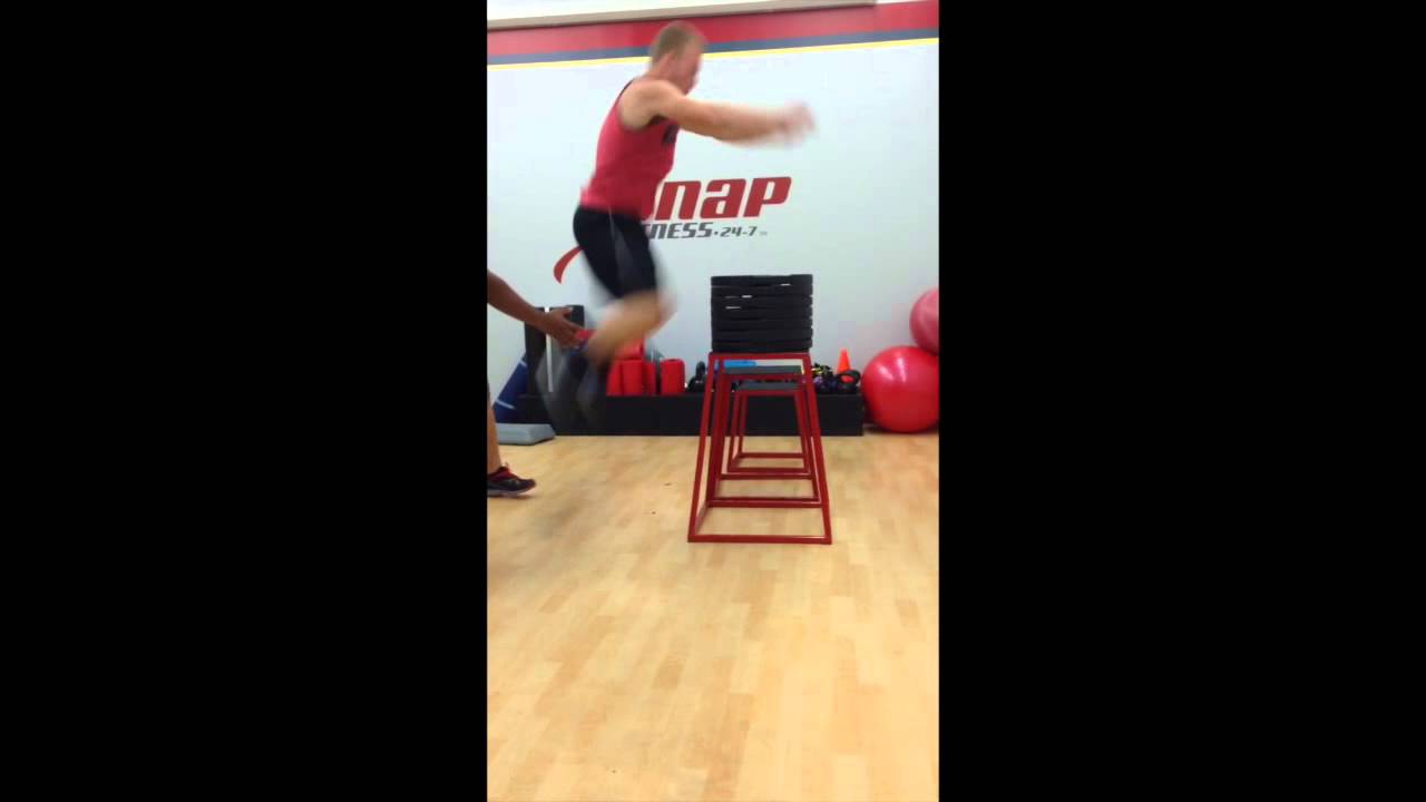 Jake Bruns' 43" vertical Box Jump - YouTube
