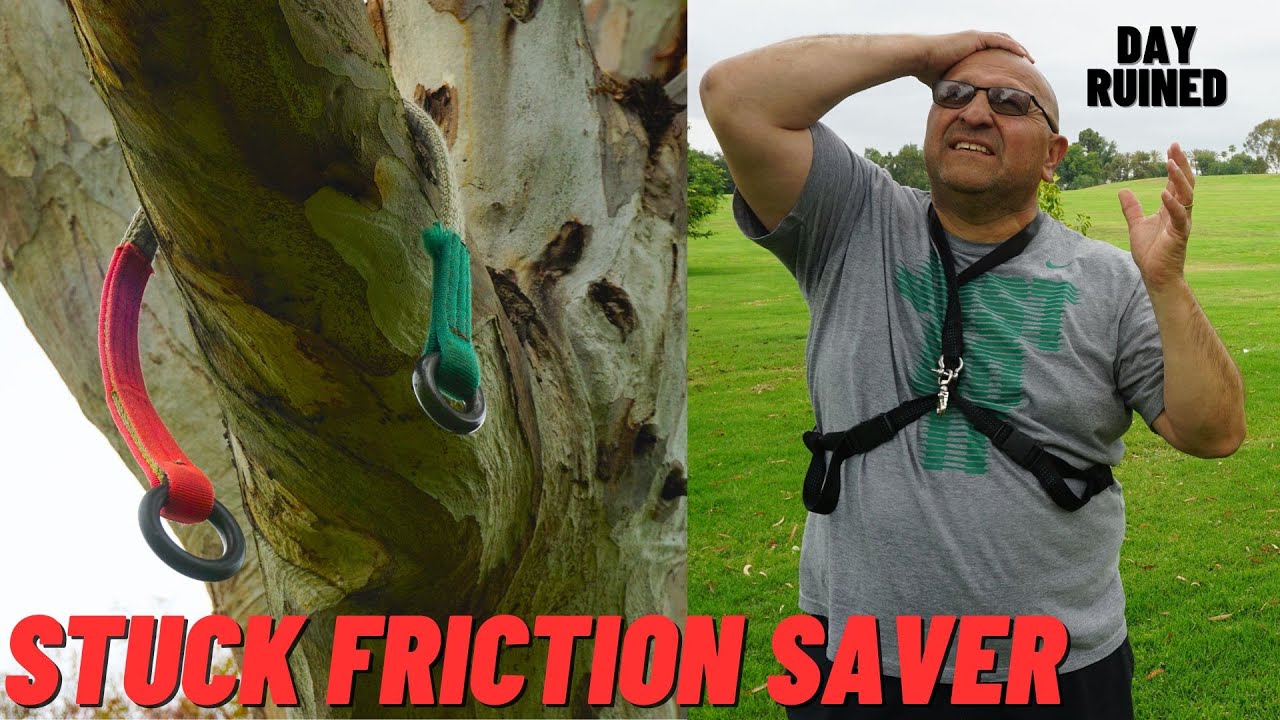 Friction Saver Stuck in Tree. Easiest Way To Get it Down - YouTube