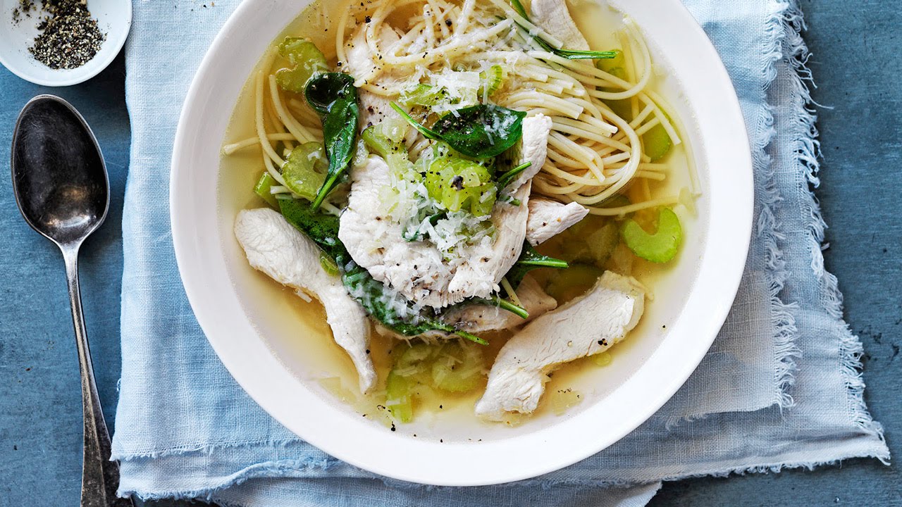 chicken noodle soup | donna hay - YouTube