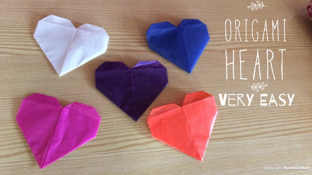Origami Heart (Folding Instructions) - YouTube