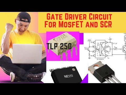 How to make gate driver circut using TLP250 and ne 555 #powerelectronics #electrical #hacker # ...
