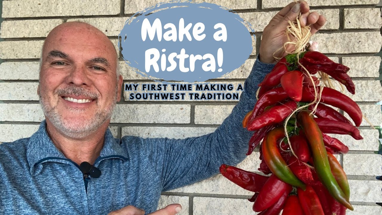 How to make a ristra from Hatch chile. - YouTube
