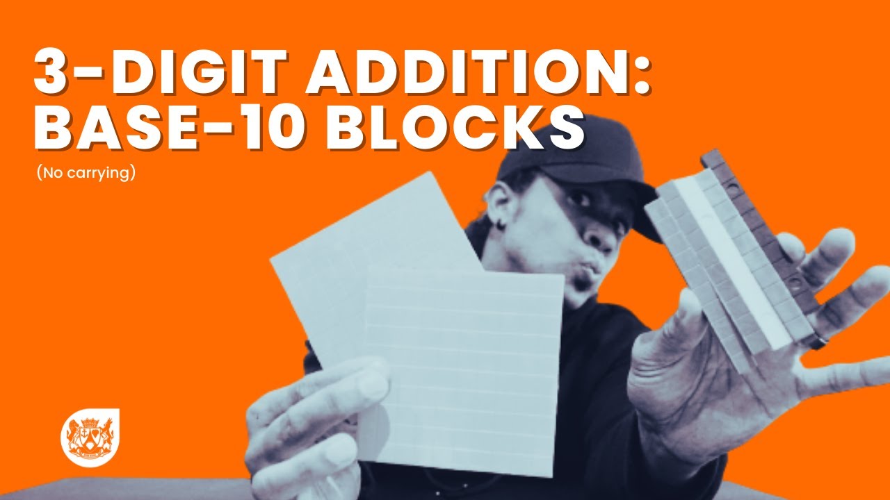 3-Digit Addition: Base-10 Blocks (No carrying) - YouTube