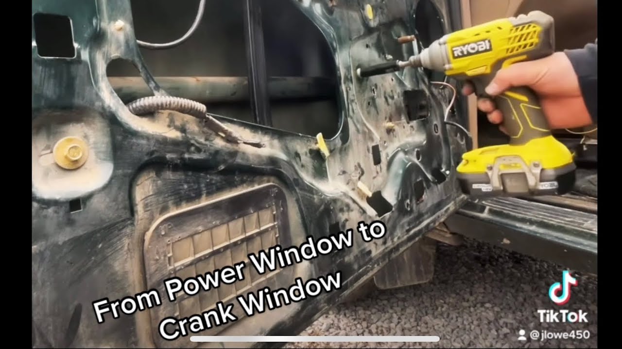 ‘01 Ford Ranger Power Window to Manual Crank Window - YouTube