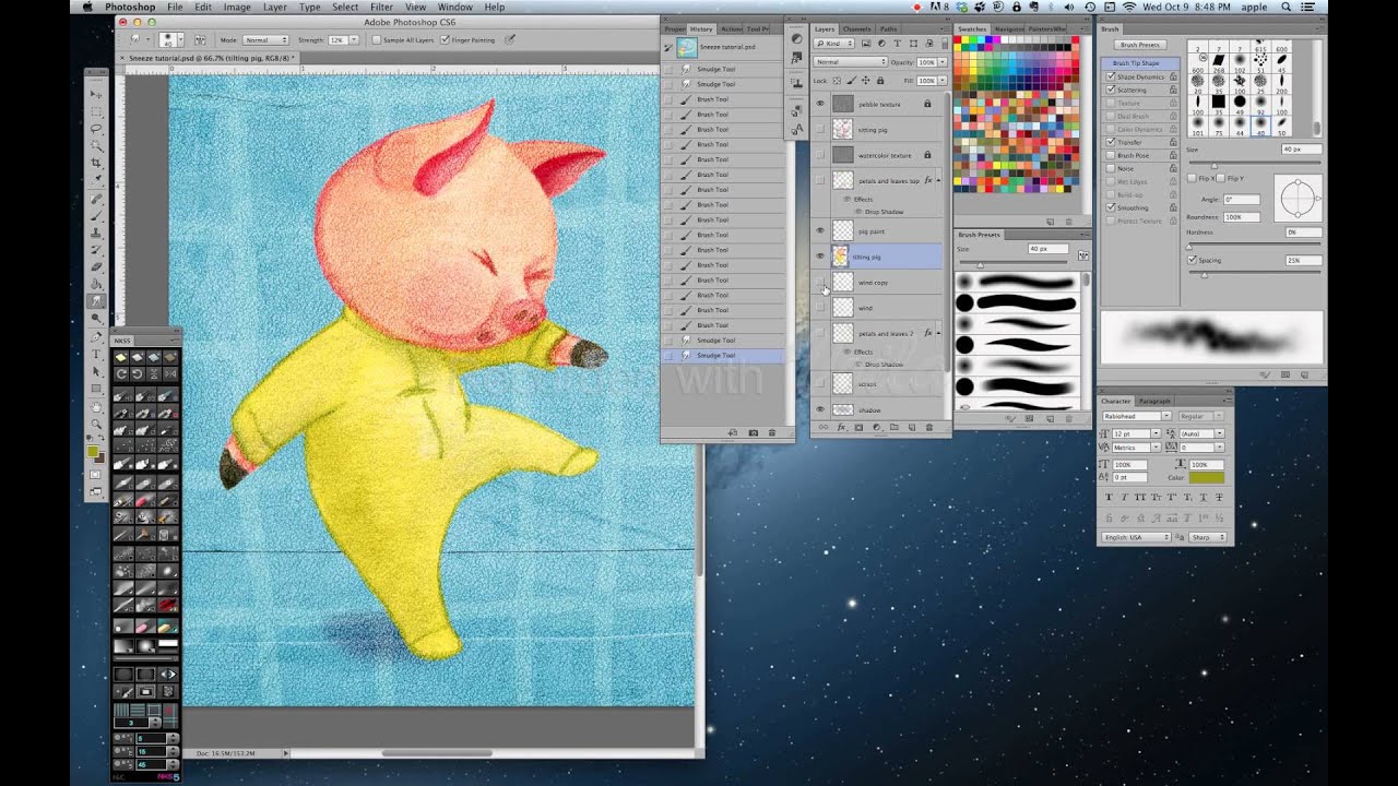 Digital Collage Illustration Tutorial Pt 2 - YouTube