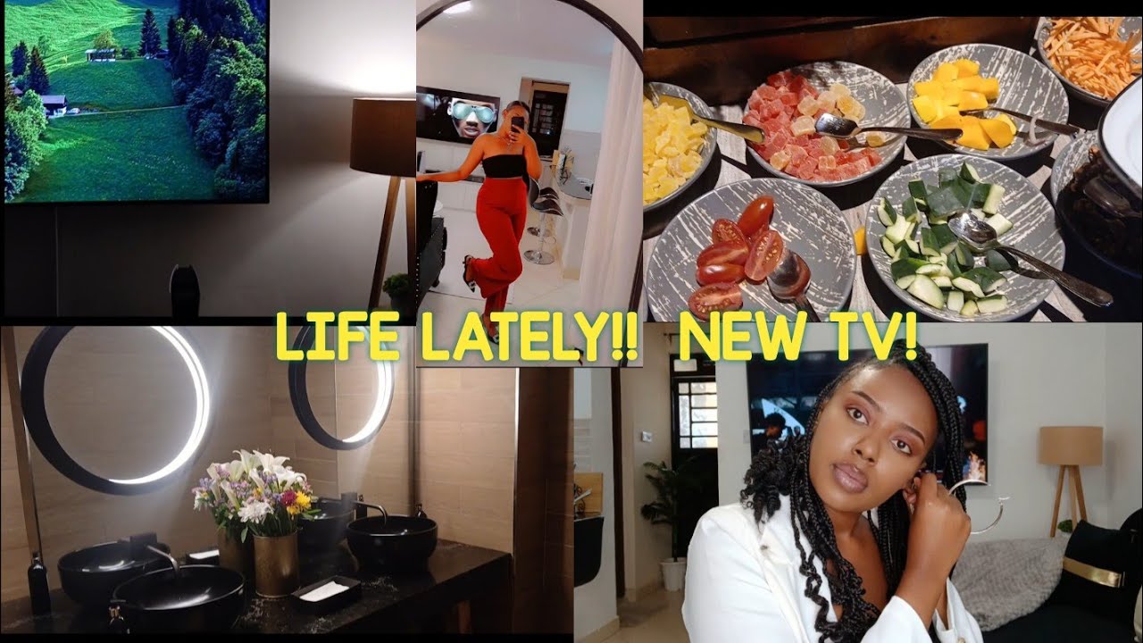Vlog, Life lately, NEW TV🤭, Living in Nairobi,Dinner date, Cooking ...