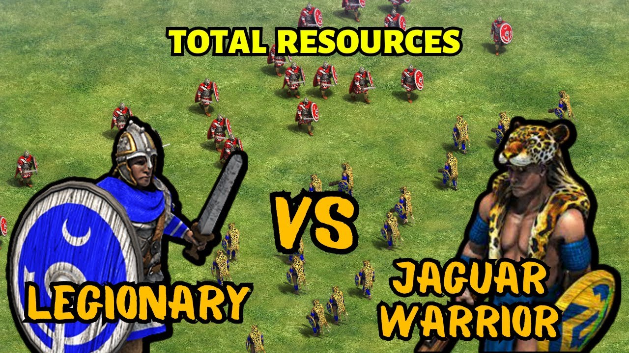 Legionary ⚔ Elite Jaguar Warrior (Total Resources) | AoE II: DE - YouTube