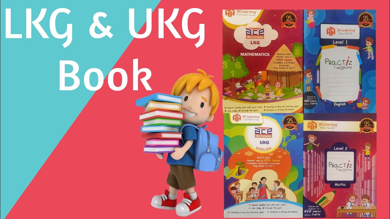 LKG & UKG Book Maths English Hindi General knowledge & Coloring - YouTube