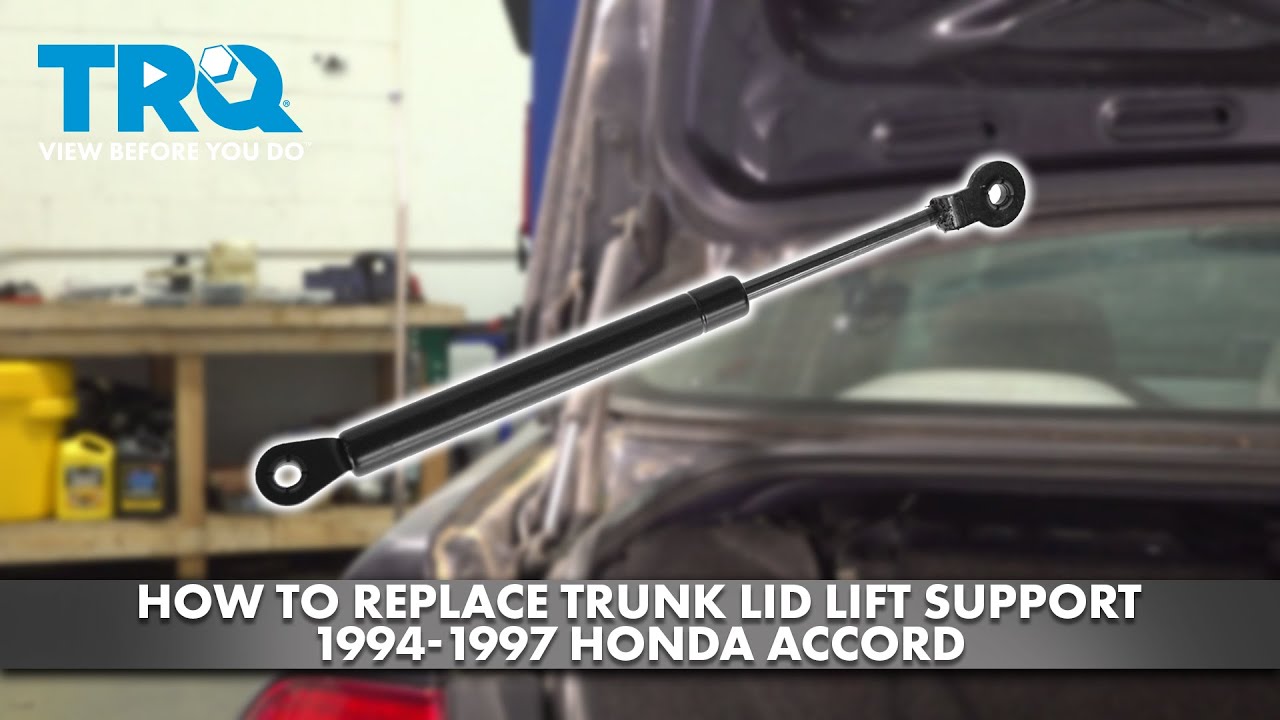 How to Replace Trunk Lid Lift Support Honda Accord 1994-1997 - YouTube