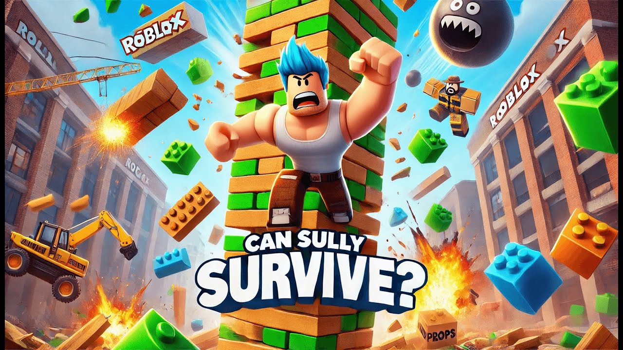 Sully VS. The Ultimate Roblox Jenga Challenge! 🚨 Epic Blocks & Props ...