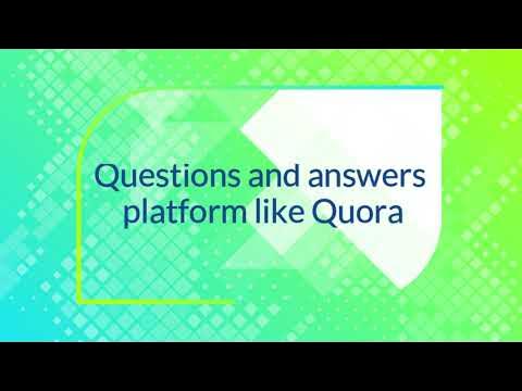 Questions and answers platform like Quora (English) - YouTube