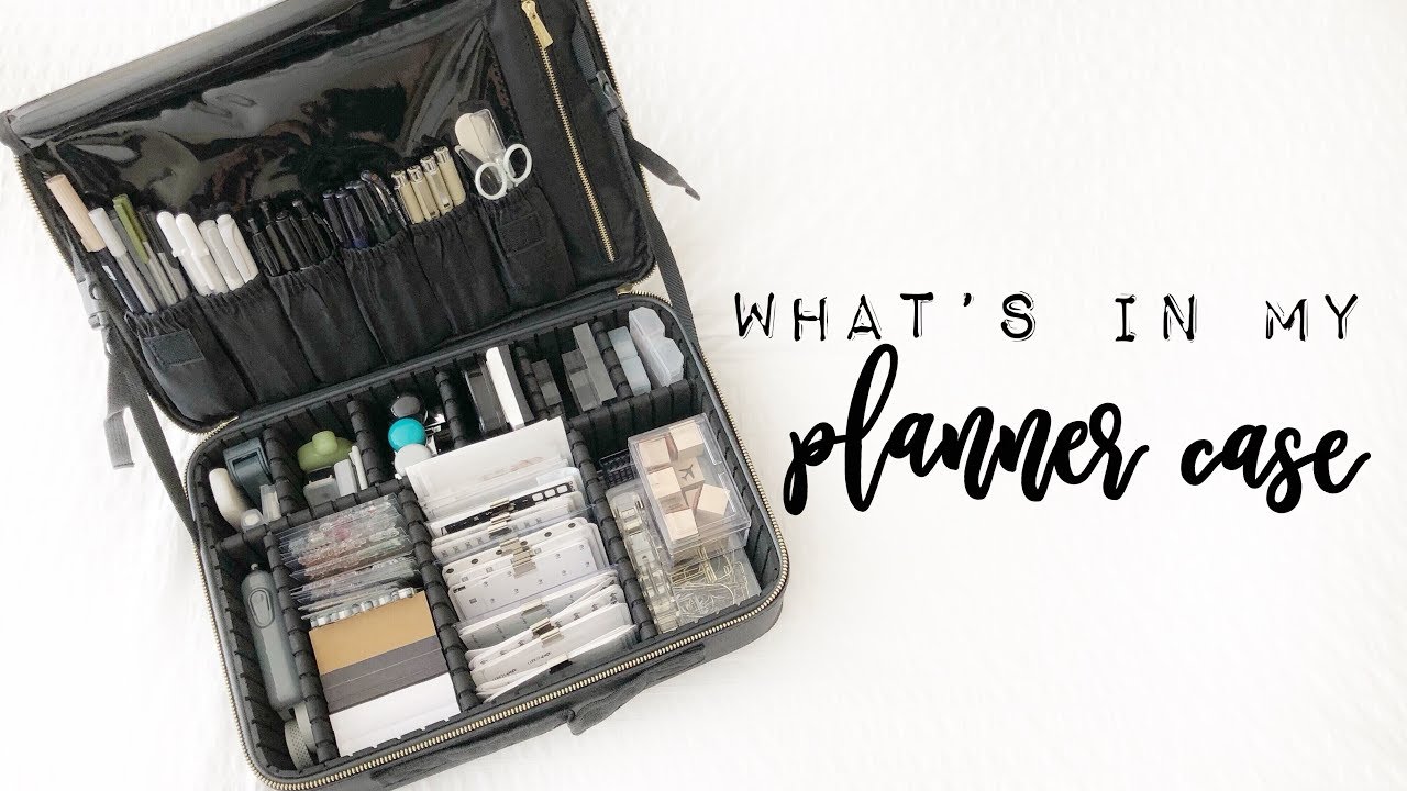 What's In My Planner Case (Rownyeon travel case) - YouTube