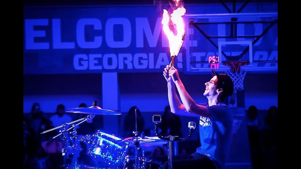Fire Drumming Halftime Show! - Drum Cover Mashup - YouTube