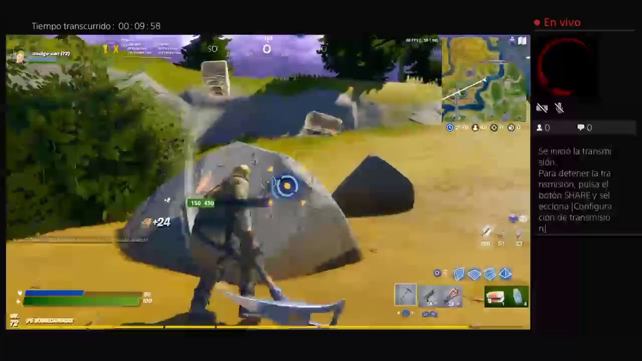 Jugando fortnite código carl - YouTube