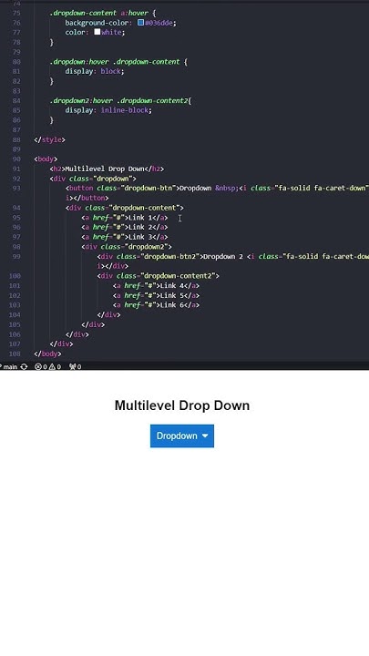 Multilevel Dropdown Using Html Css Property Shorts Htmlcss Htmlcssjs Webdev Cssproperties