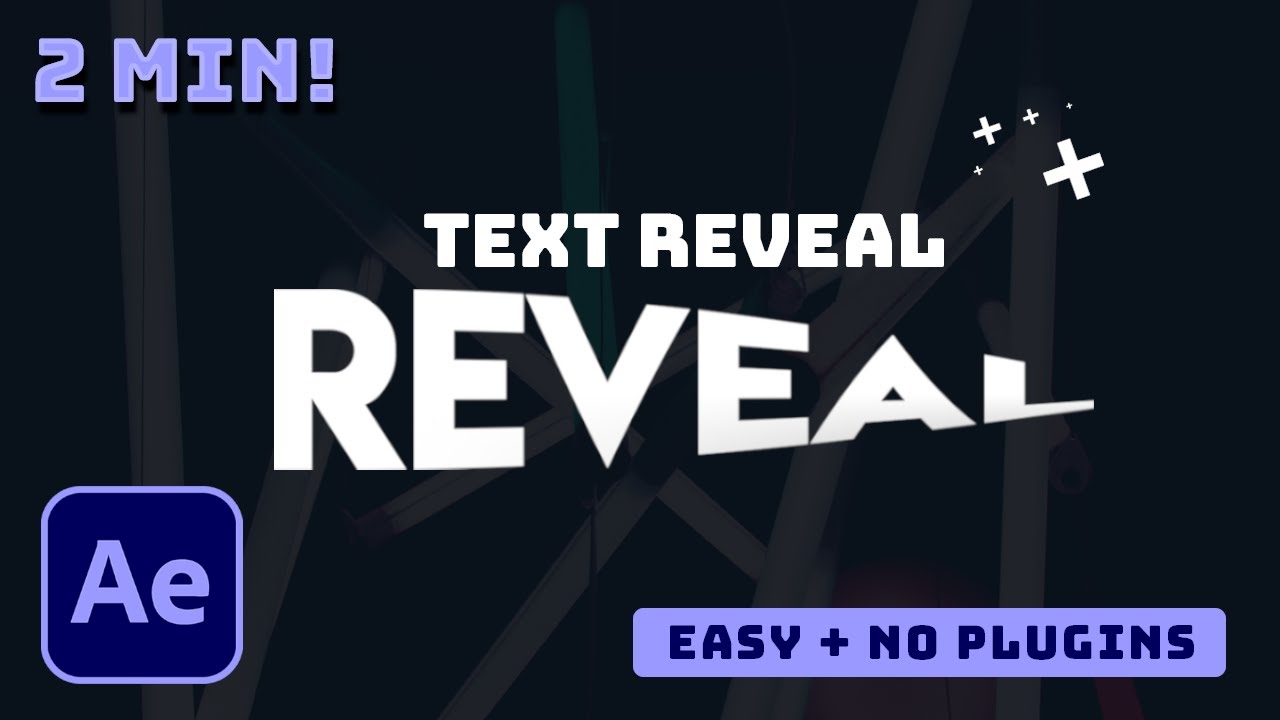 This TEXT REVAL Effects Takes 2 Minutes | After Effects Tutorial - YouTube