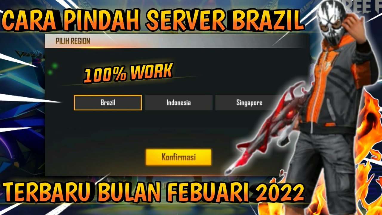 CARA PINDAH/MASUK SERVER LUAR NEGERI FF BRAZIL TERBARU BULAN FEBRUARI ...