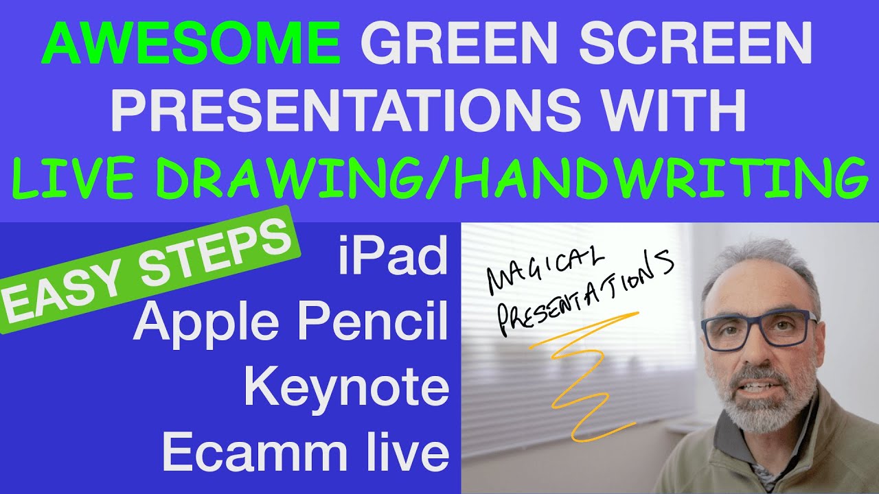 Green Screen Live Handwriting Writing making awesome presentations ...