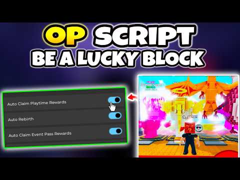 Be A Lucky Block Script 2026 | Easter Update INF EGGS , Auto Farm