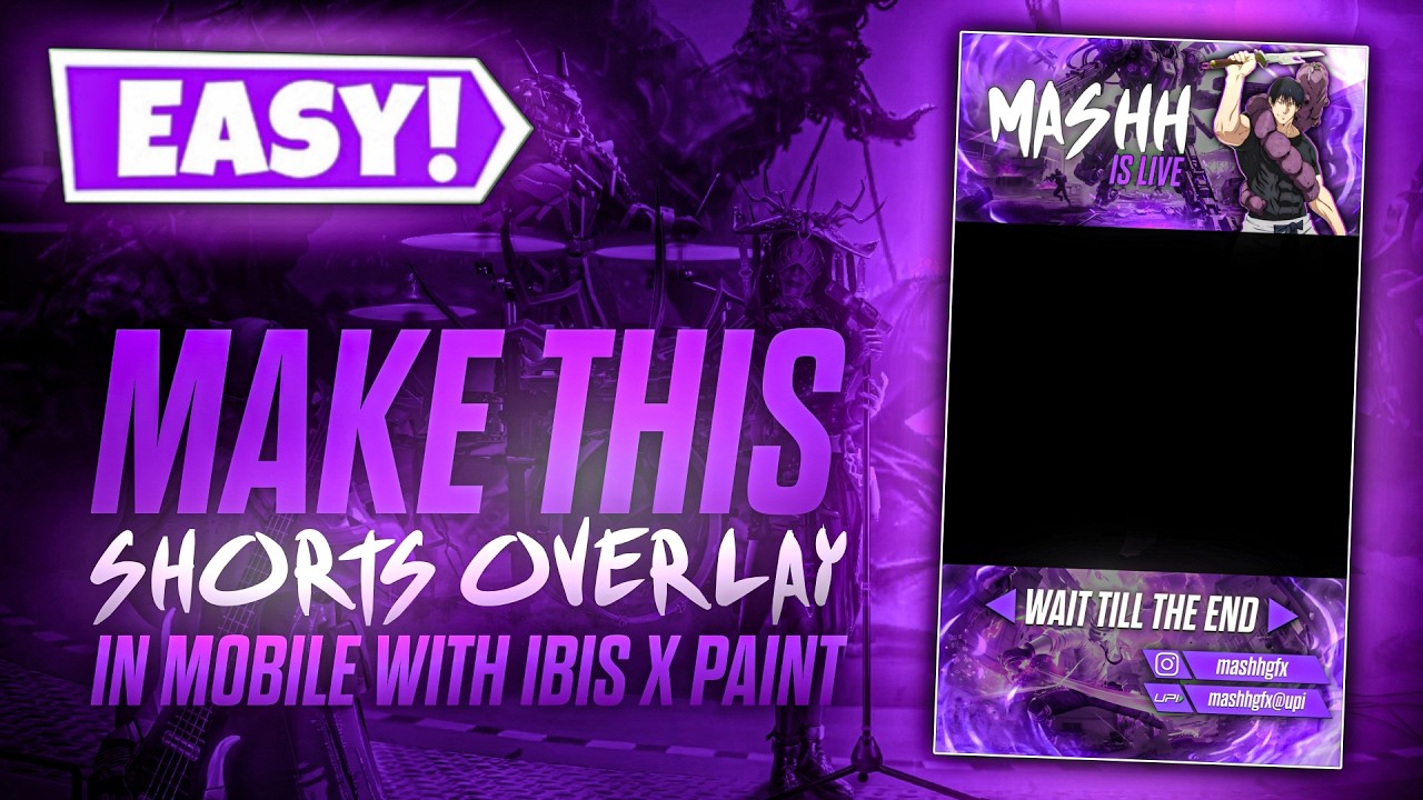 Make this shorts overlay with ibis x paint (Toji) - YouTube