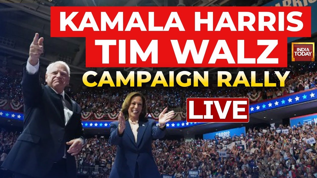 Kamala Harris, Tim Walz Hold Campaign Rally In Detroit LIVE ...