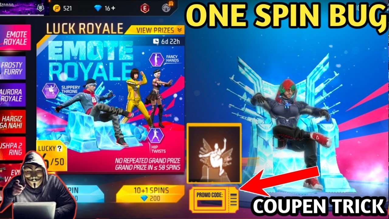New Throne Emote 1 Spin Trick,Throne Emote 20 diamond spin trick,New ...