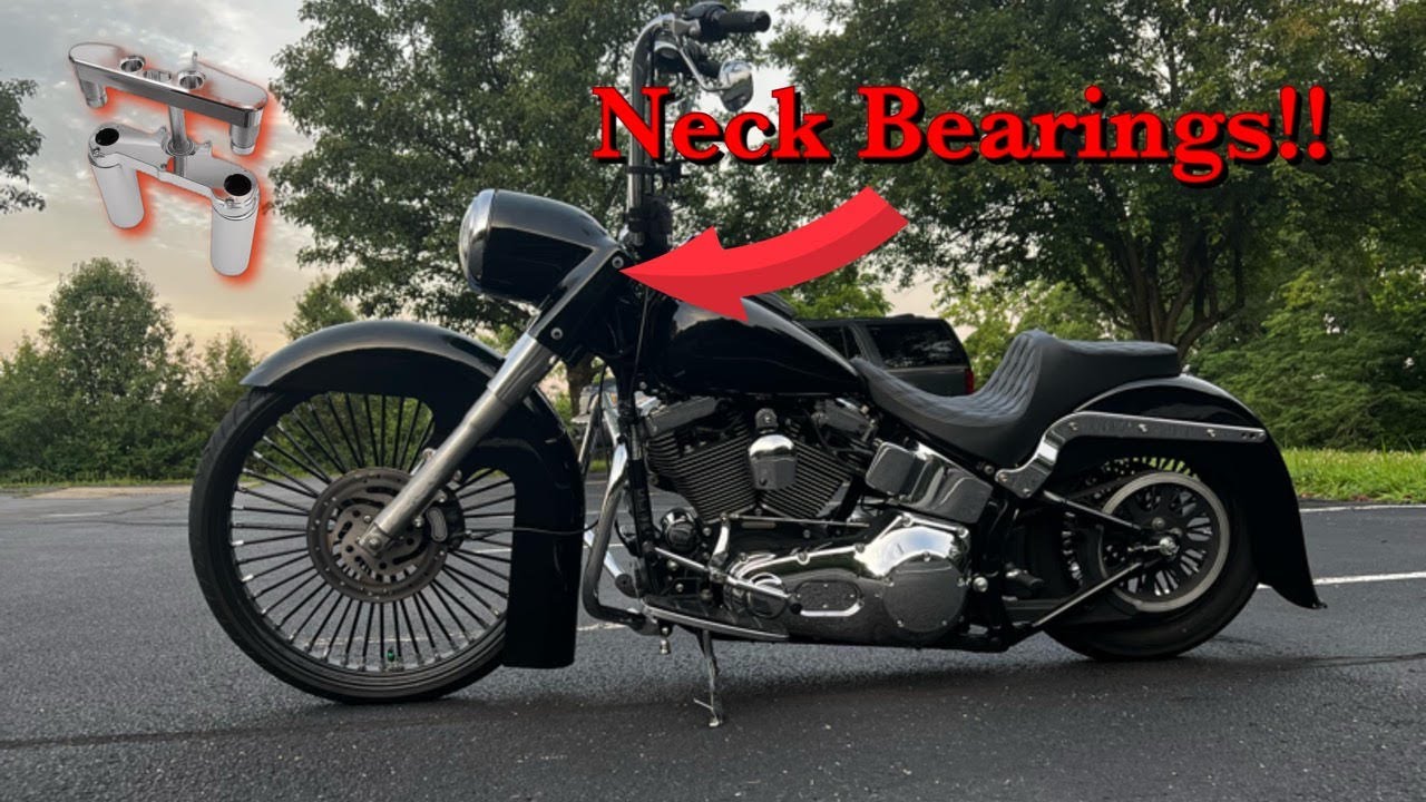 Replacing The Neck Bearings On My Harley - YouTube