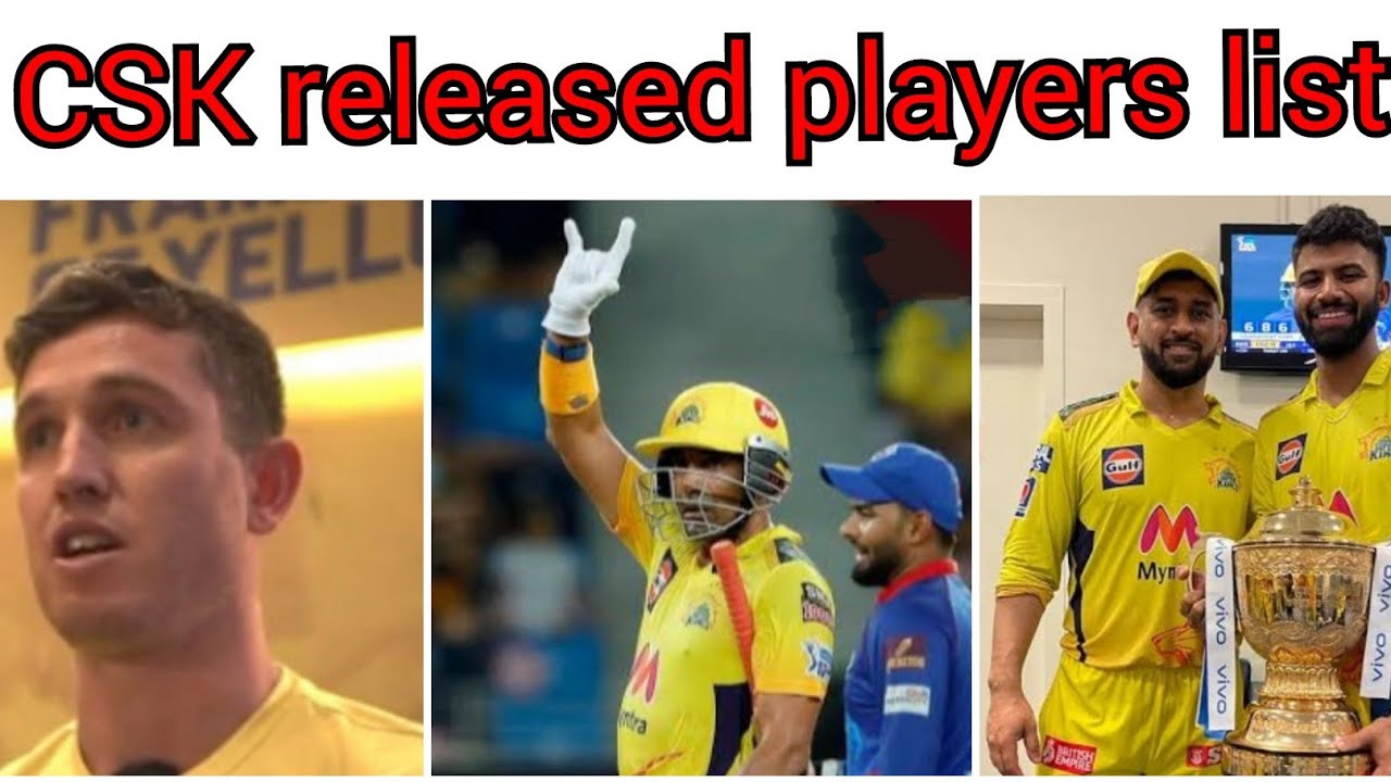 CSK released players list/ silver update - YouTube