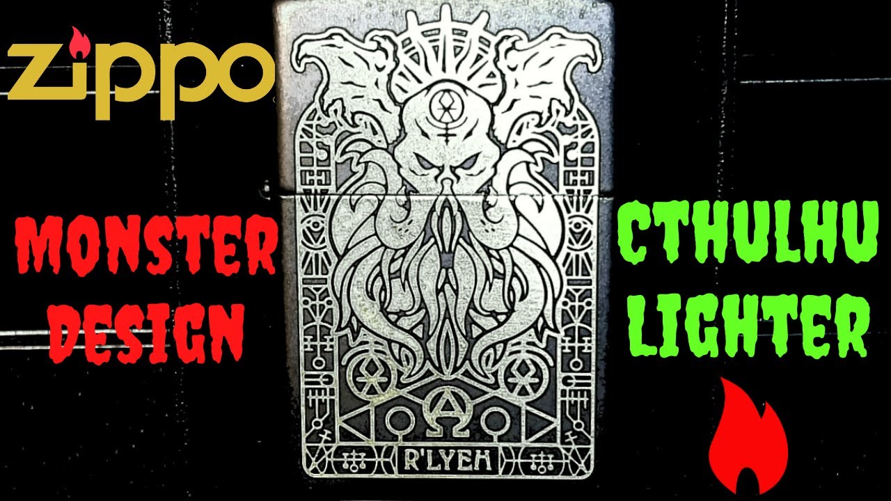 Zippo Monster Design/Cthulhu Lighter - YouTube