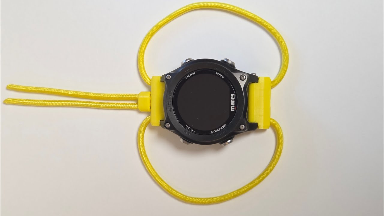 Bungee mount for Mares Sirius - YouTube