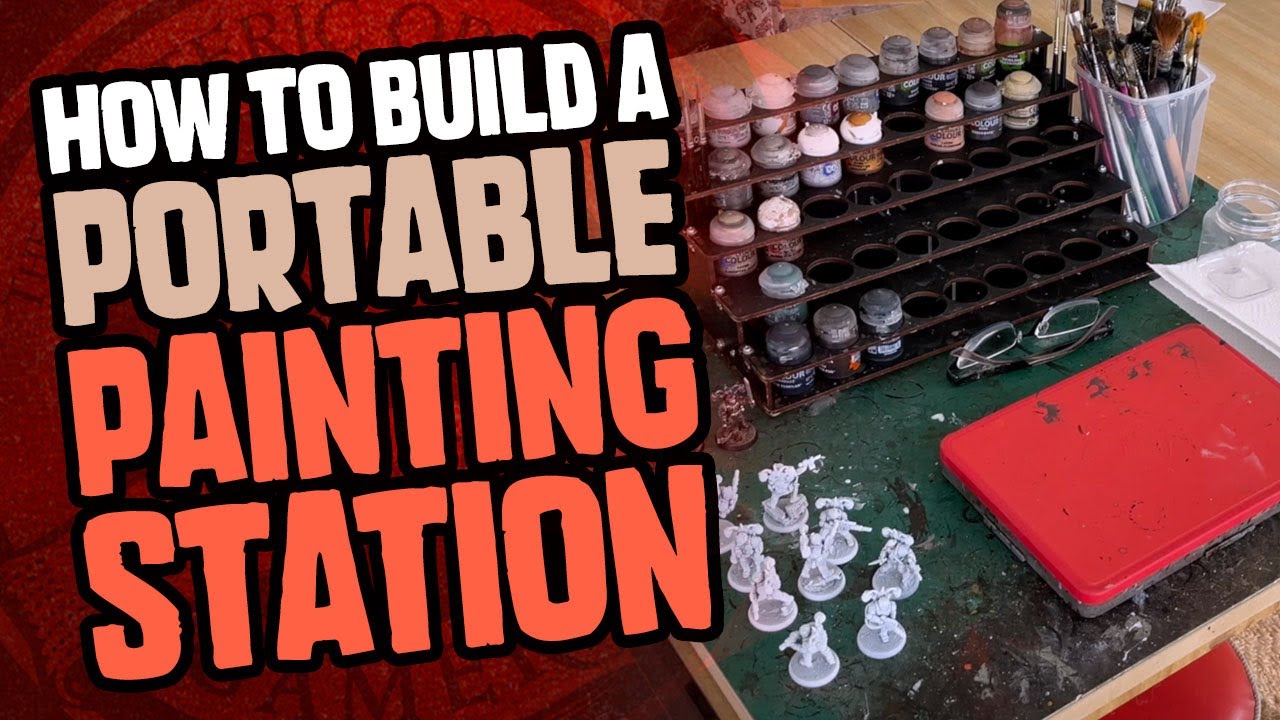 How to Build a Portable Miniatures Painting Station - YouTube