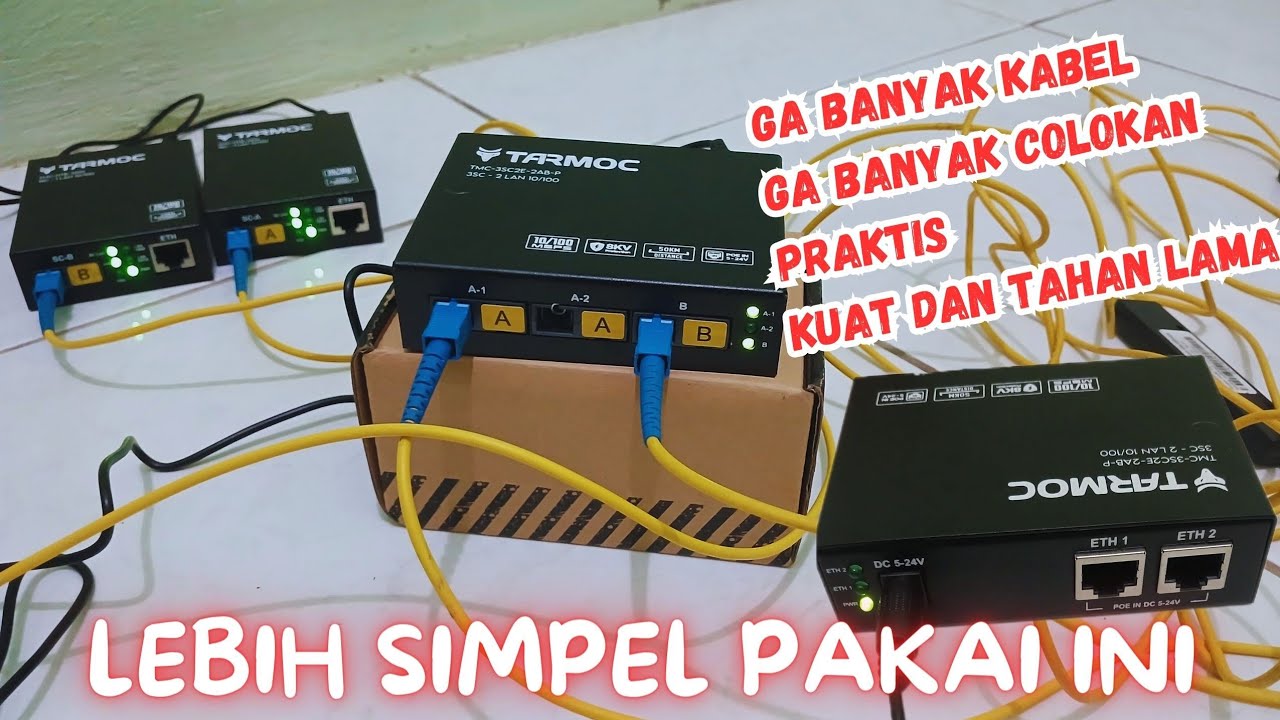 REVIEW HTB TARMOC 3 Port FO 2 Port LAN PRAKTIS DAN SIMPEL - YouTube