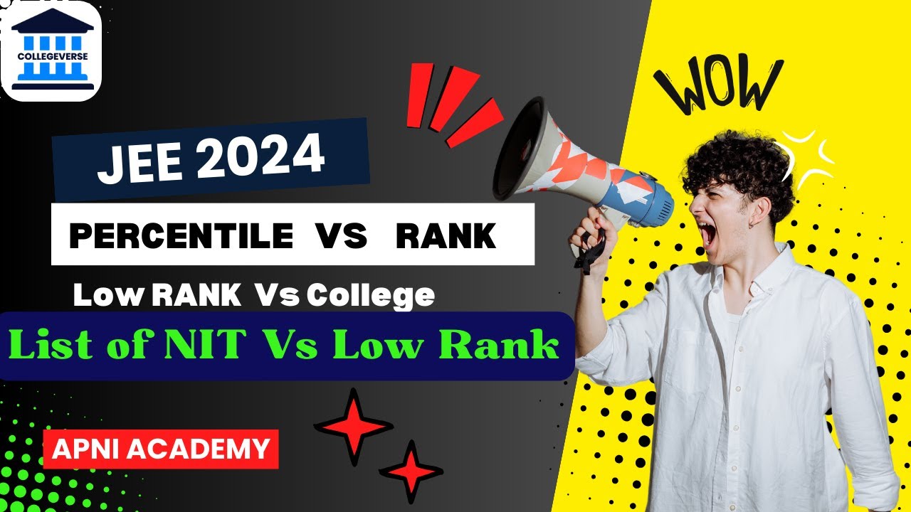 JEE Main 2024- Percentile Vs Rank| Low Rank Vs NIT | Jee Result ...