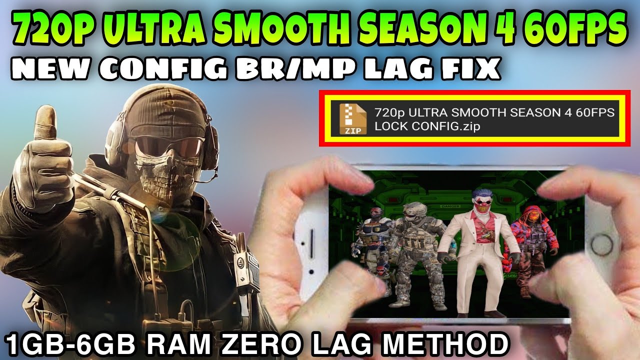 720P CONFIG FOR COD MOBILE 60FPS | CONFIG CODM | HOW TO FIX FPS DROP IN ...
