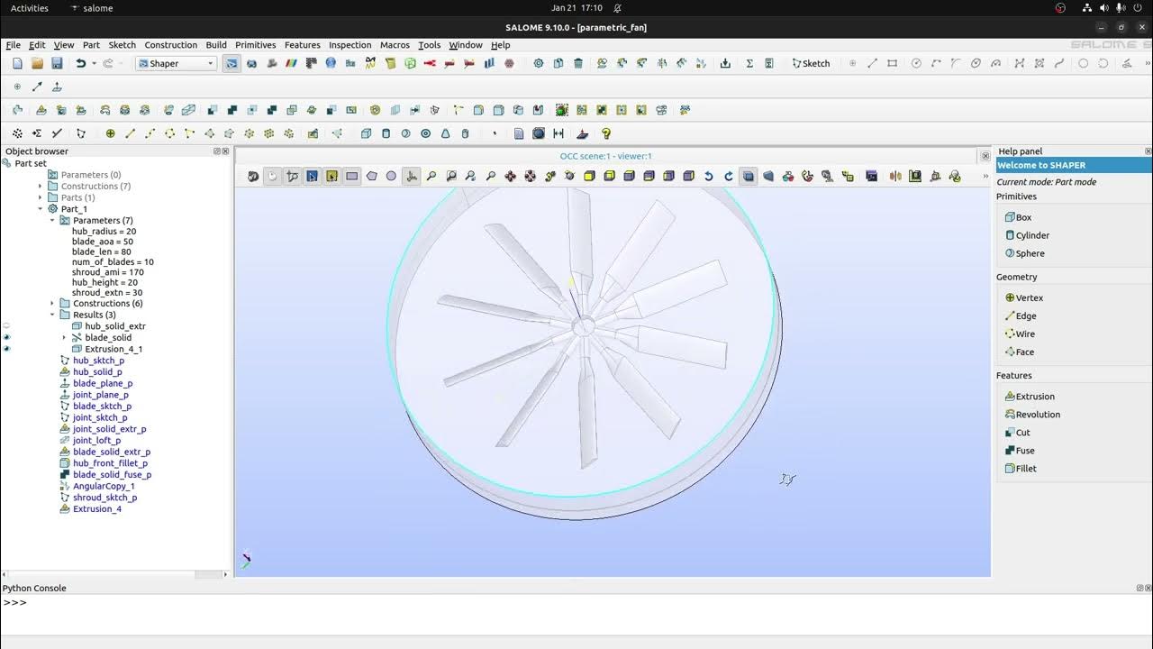 Parametric Modelling and automating CFD pipeline with Salome - Part 4 - YouTube