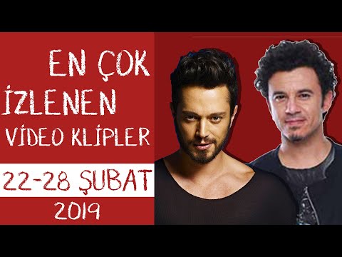 En Çok İzlenen Video Klipler Türkiye Top 20  (22 -28 Şubat 2019)