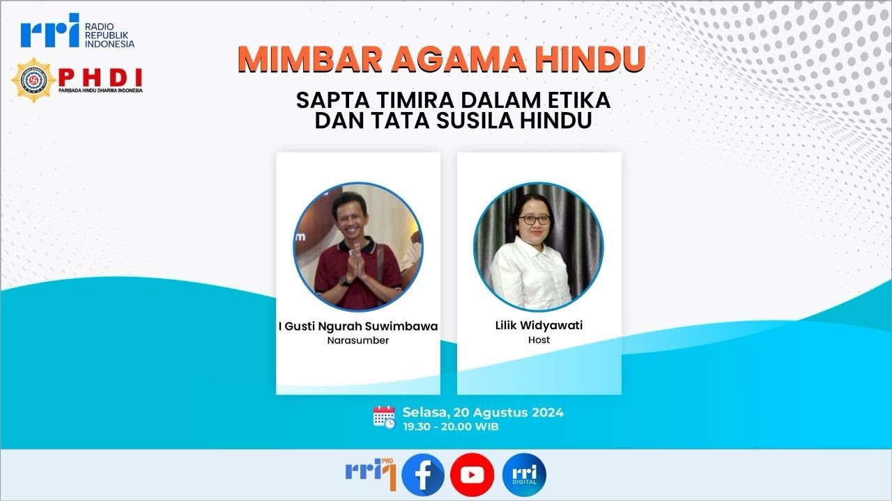 MIMBAR AGAMA HINDU - Sapta Timira Dalam Etika dan Tata Susila Hindu ...