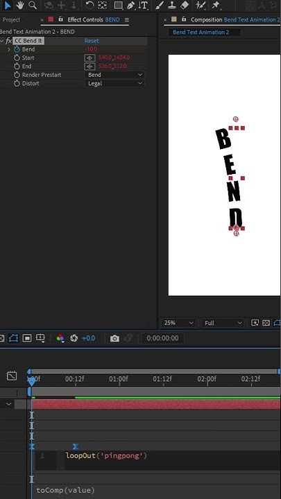 Bend Text Animation in After Effects | Tutorial - YouTube