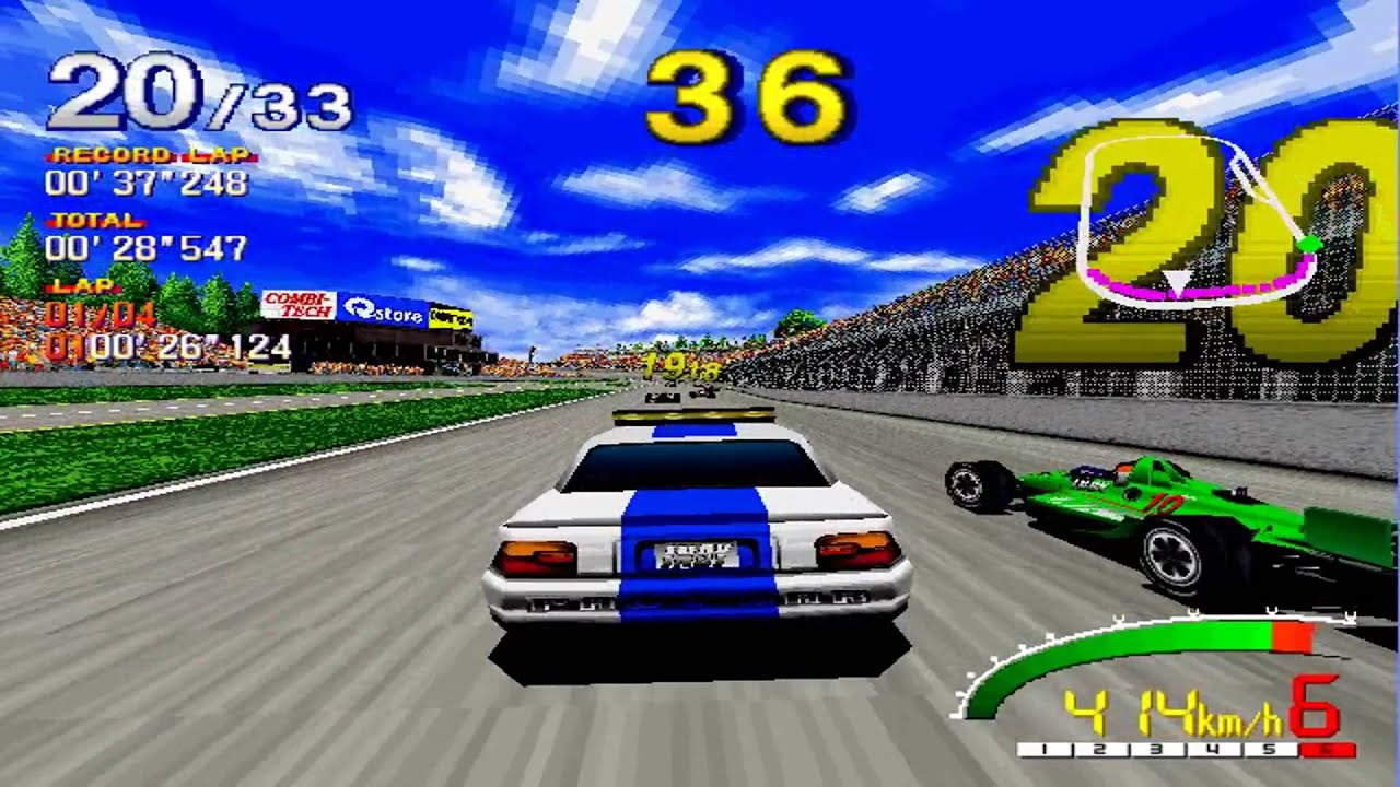 Indy 500 - Sega model 2 - Pace Car vs. Indy Cars - YouTube