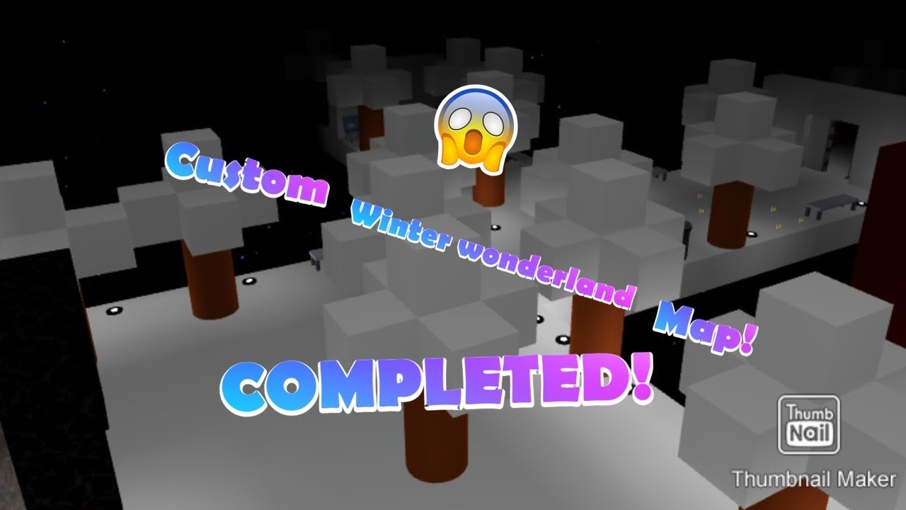 Roblox piggy build mode: my winter wonderland custom map! (COMPLETED ...
