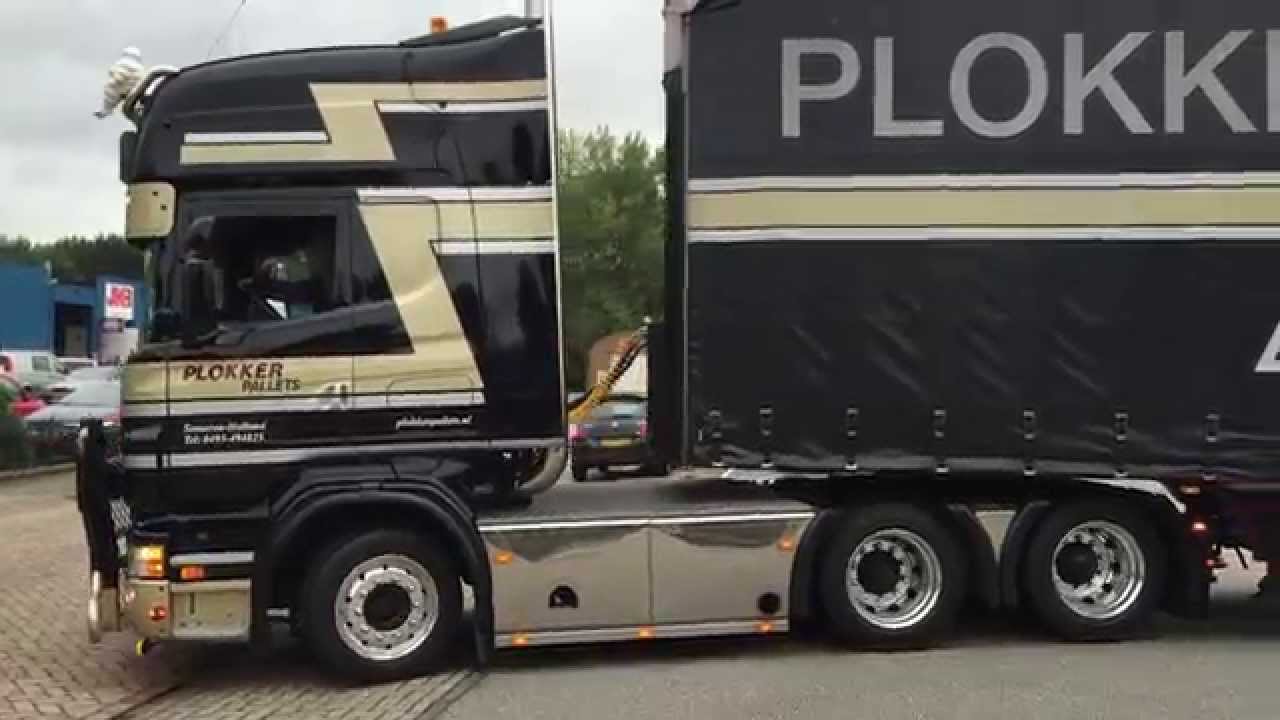Scania R580 V8 - Plokker Pallets - YouTube