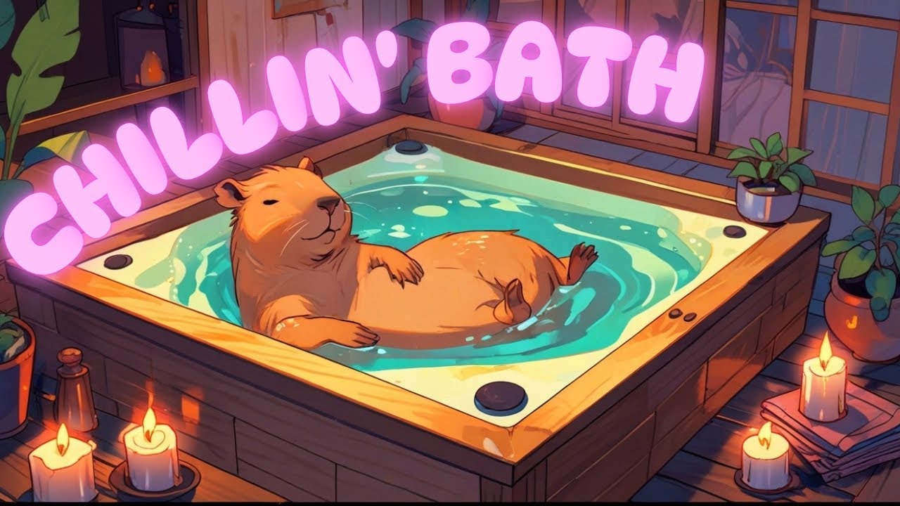 Chill Lo-Fi Beats with Relaxing Capybara Bath🛁| Study & Relax - YouTube