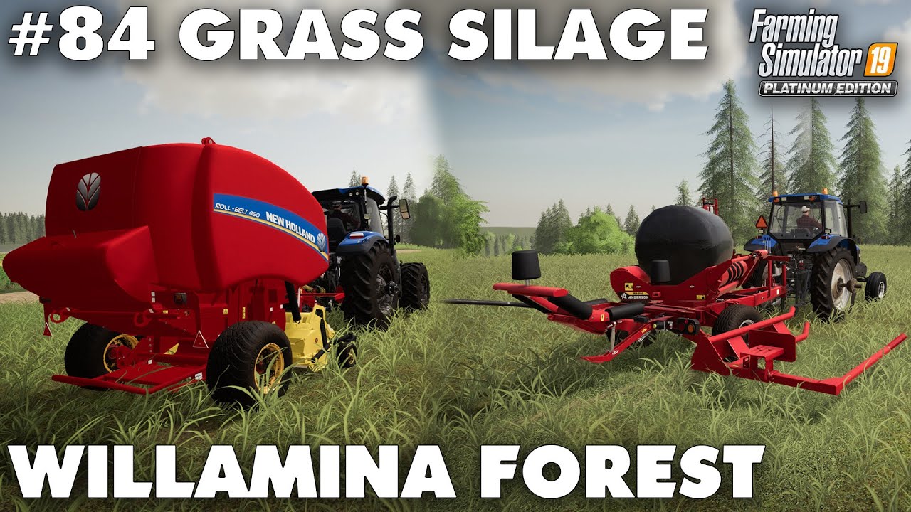 Willamina Forest #84 Grass Silage Bales, Farming Simulator 19 Timelapse ...